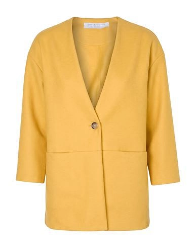 Harris Wharf London Jacket Size Virgin Wool - Yellow