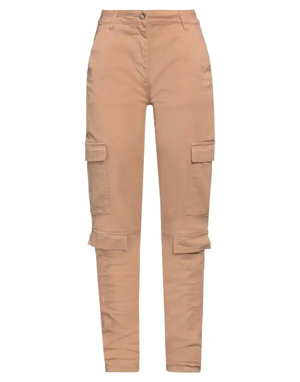 SEMICOUTURE Pants Camel Size Cotton, Elastane - Beige