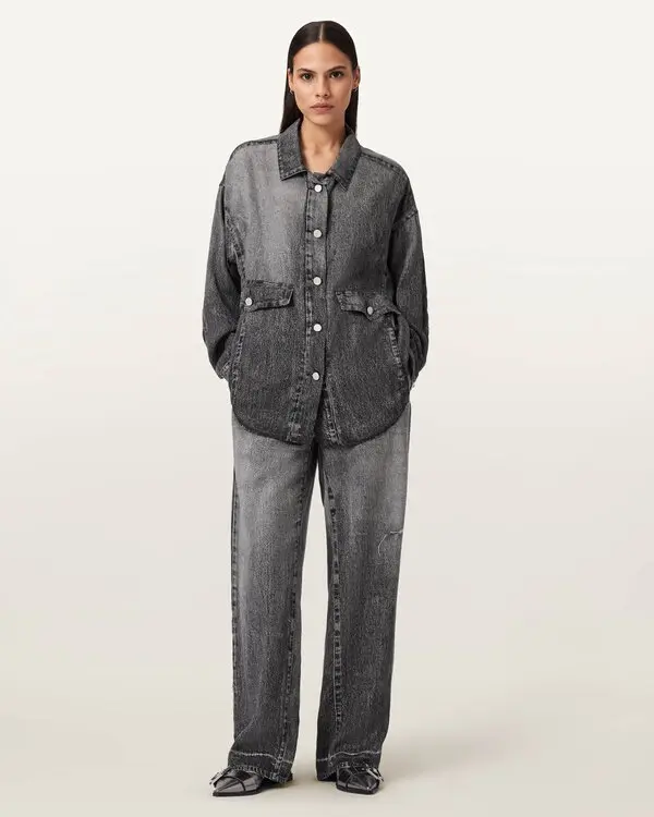 ALLSAINTS Tyler Illusion Wide Leg Pants