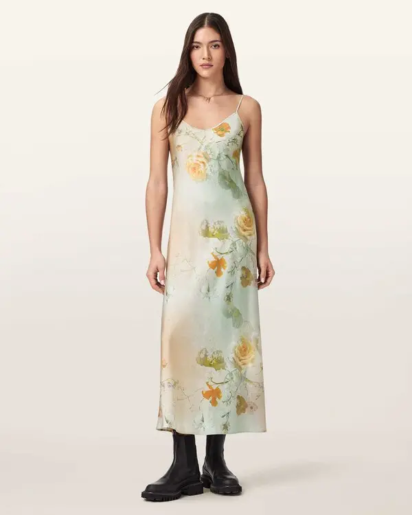 ALLSAINTS Bryony Floral Slip Dress