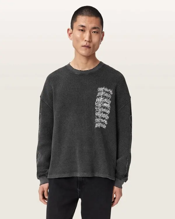 ALLSAINTS Incendo Long Sleeve Graphic T-shirt