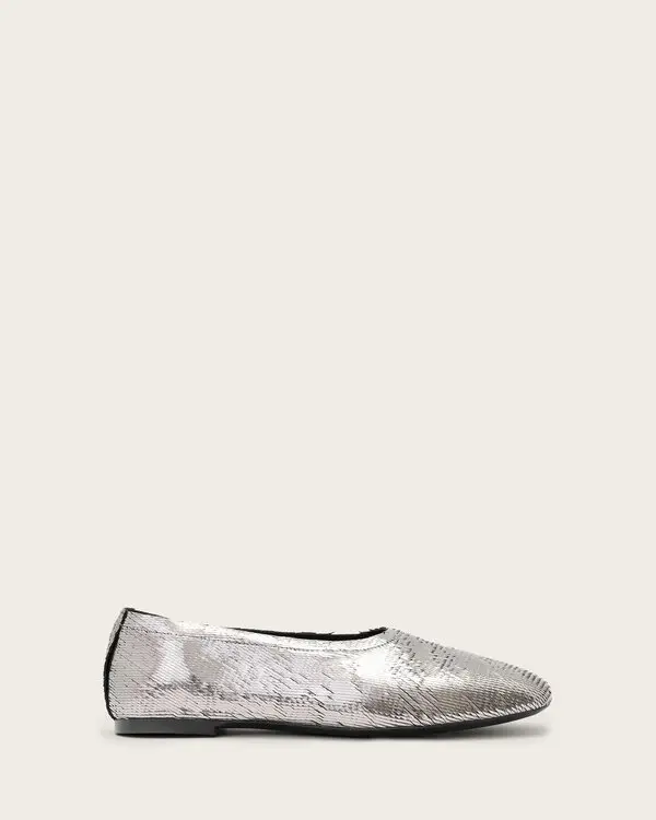 ALLSAINTS Hailee Leather Ballet Flats