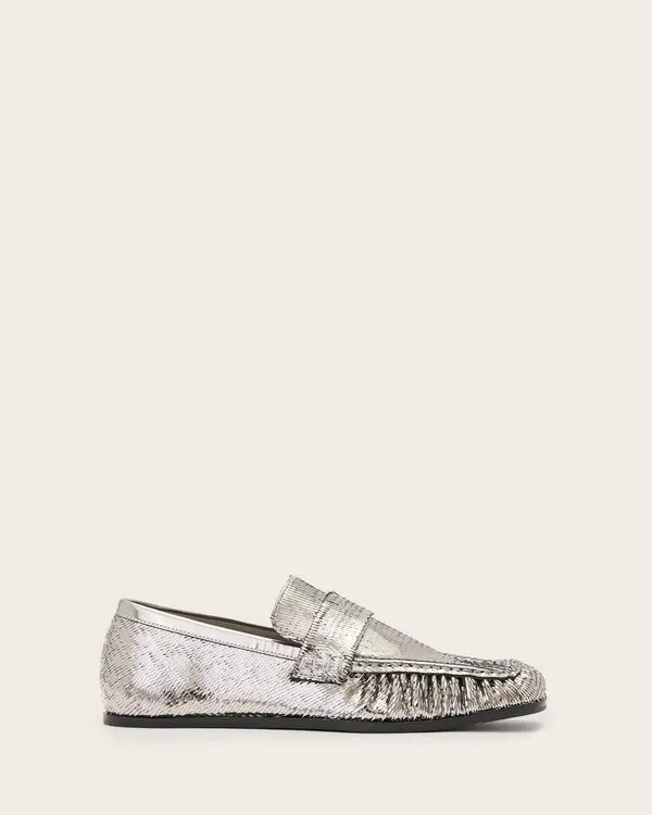 ALLSAINTS Julie Studded Leather Loafers