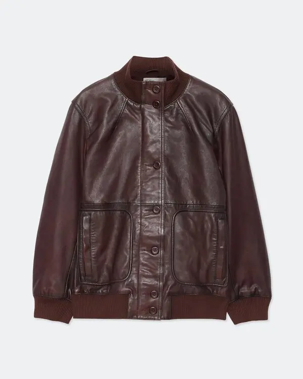 ALLSAINTS Memphis Leather Jacket - Red
