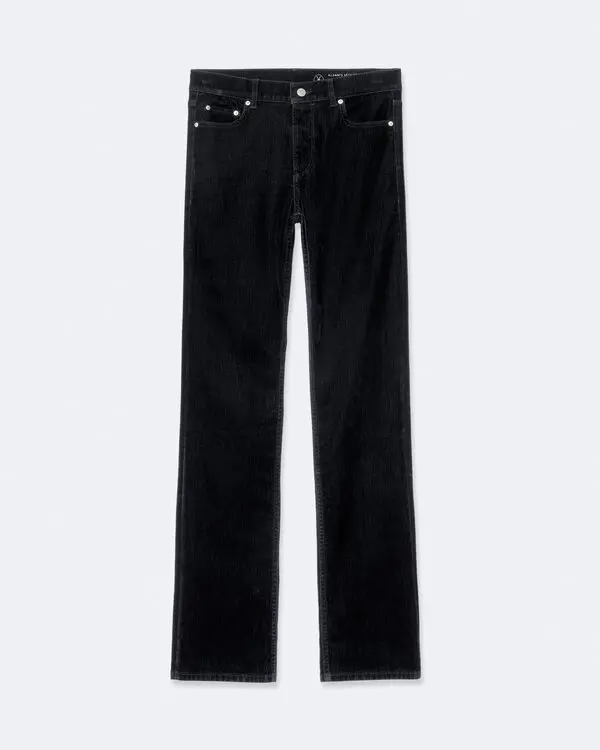 ALLSAINTS Eve Flocked Denim High-rise Bootcut Jeans