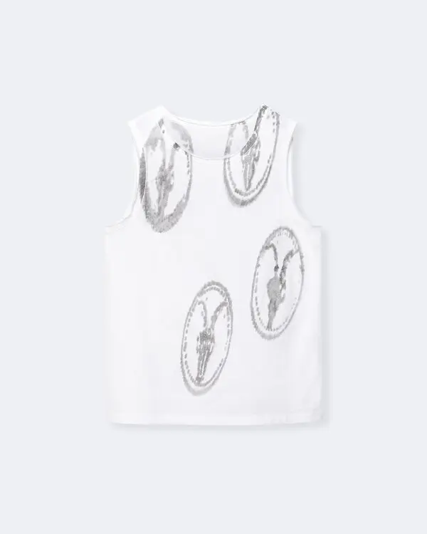 ALLSAINTS Jenny Stamped Regular-fit Tank Top - White