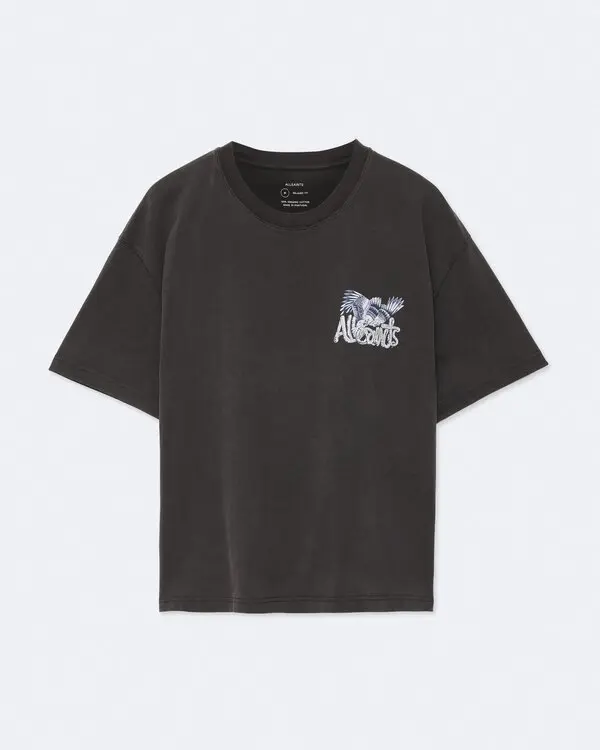 ALLSAINTS Battles Relaxed-fit Graphic T-shirt - Black