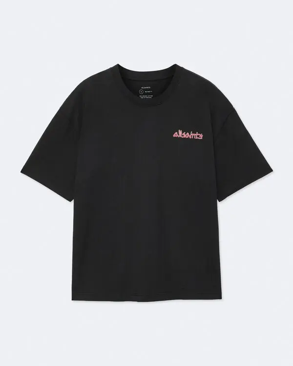 ALLSAINTS Stanza Relaxed Graphic T-shirt - Black