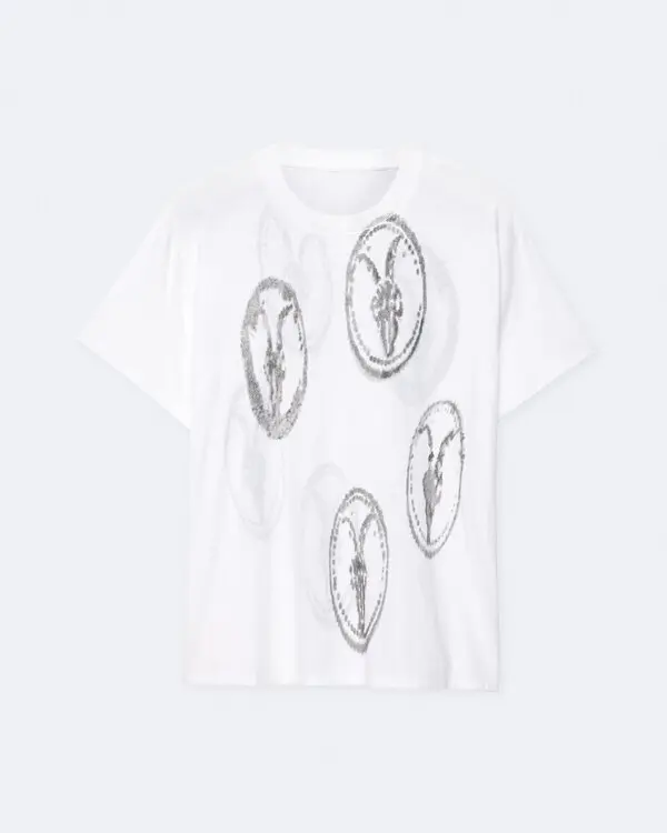ALLSAINTS Stamped Regular-fit Graphic T-shirt - White