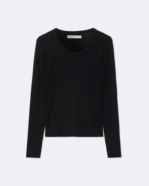 ALLSAINTS Teresa Slim-fit Long-sleeve T-shirt - Black