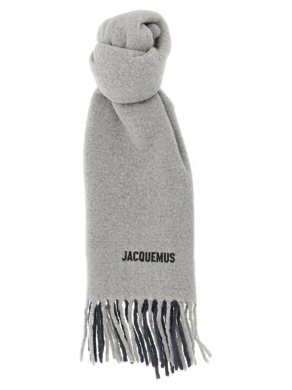Jacquemus L'echarpe Moisson' Scarf - Gray