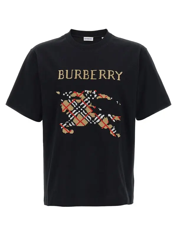 Burberry Cross Stitch T-shirt - Black