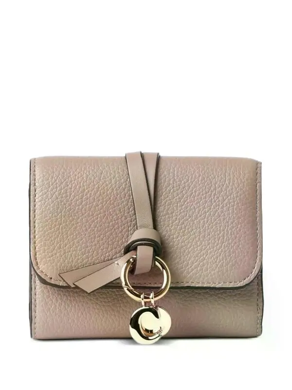 Chloé Alphabet Leather Wallet - Neutrals