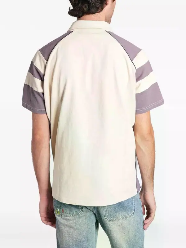 FOUND Logo-embroidered Raglan-sleeve Polo Shirt