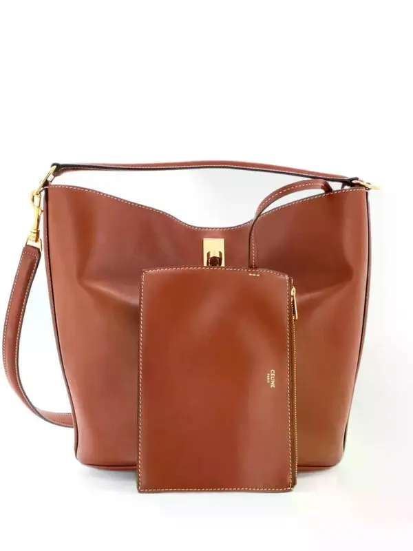 Celine 16 Bag Leather Bucket Bag