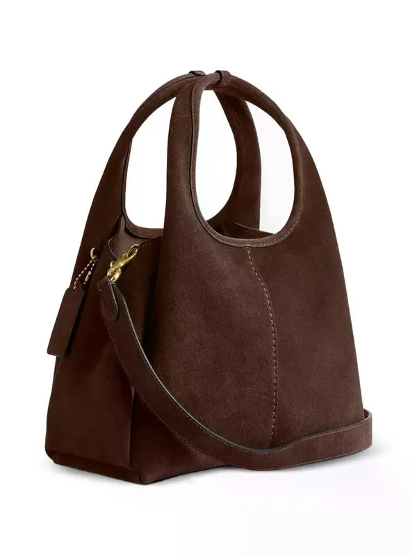 COACH 23 Lana Suede Shoulder Bag - Brown