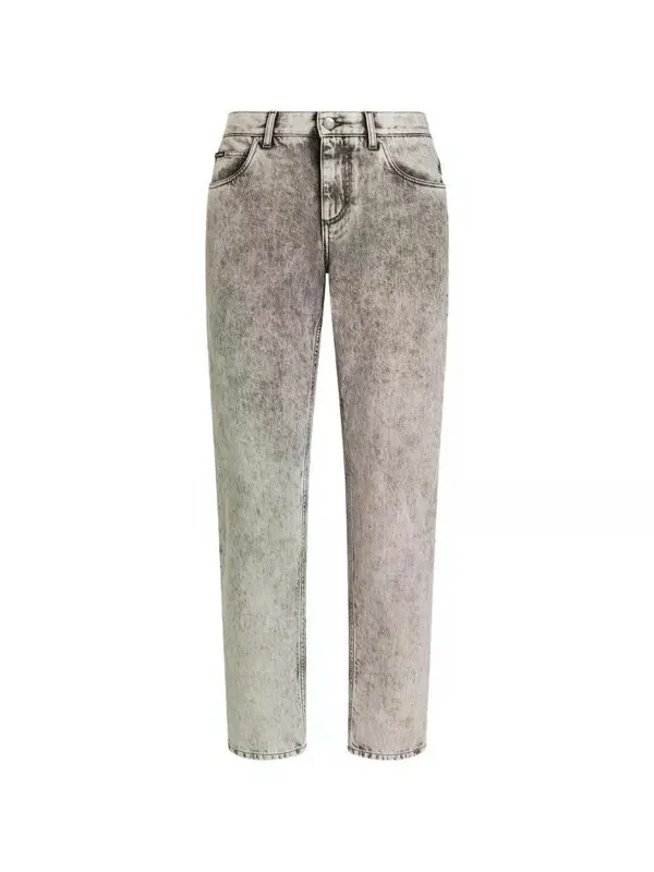 Dolce & Gabbana Logo-plaque Jeans - Grey
