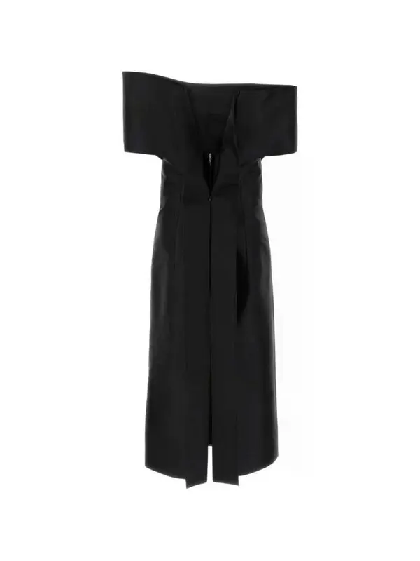 JIL SANDER Off-shoulder Midi Dress
