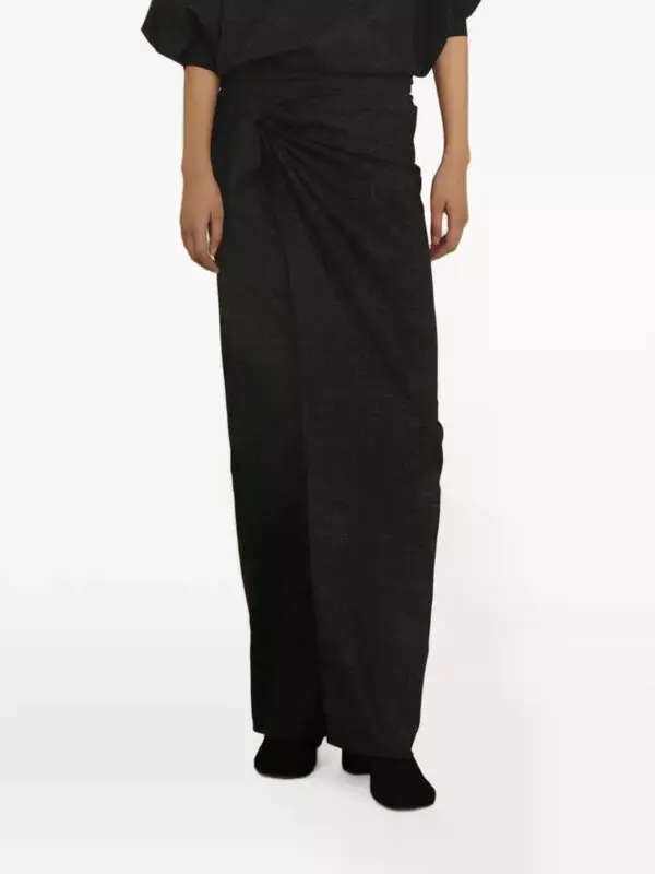 CORTANA Tiempo Knot-detail Maxi Skirt