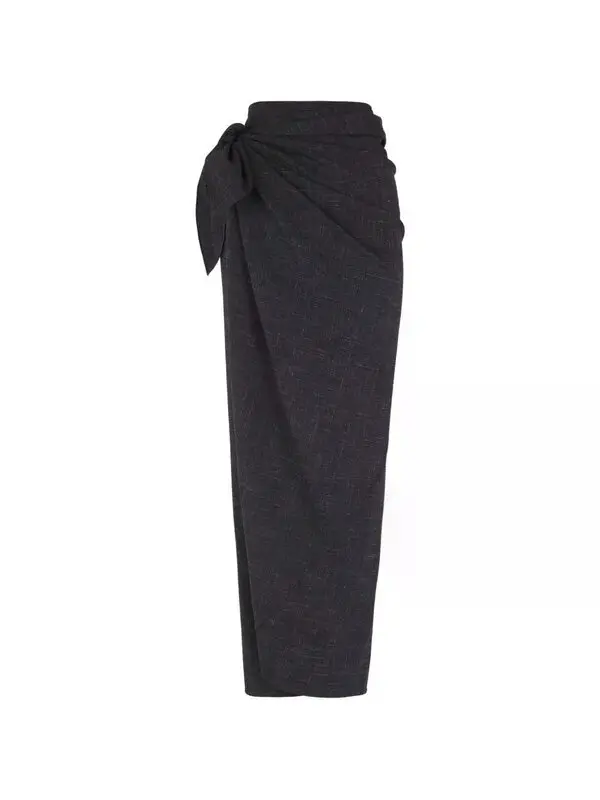 CORTANA Tiempo Knot-detail Maxi Skirt