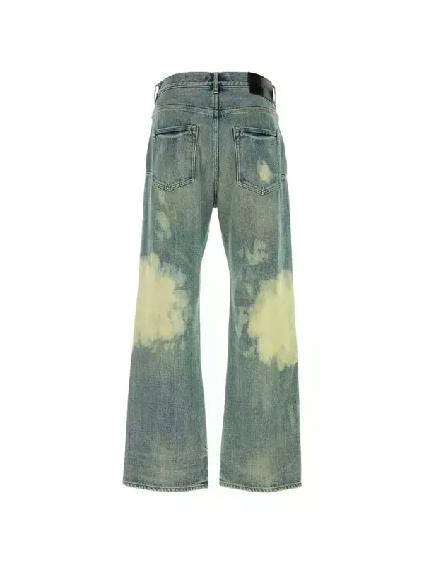 PURPLE BRAND P018 Distressed Bleached-effect Jeans