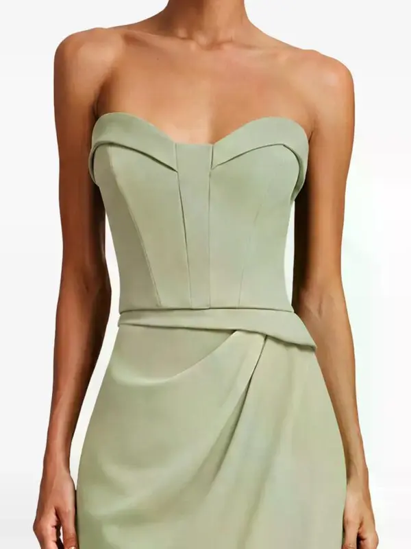 GEMY MAALOUF Strapless Draped Dress