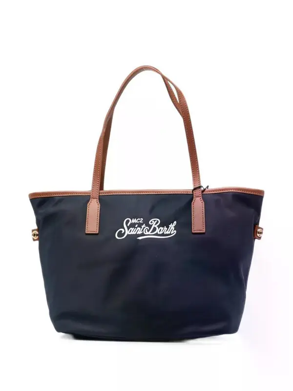 MC2 SAINT BARTH Medium City Logo-embroidered Tote Bag