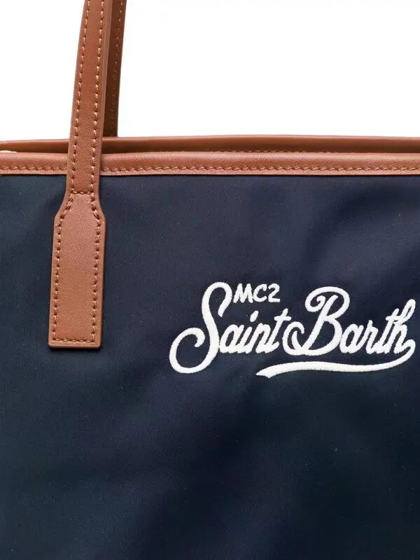MC2 SAINT BARTH Medium City Logo-embroidered Tote Bag