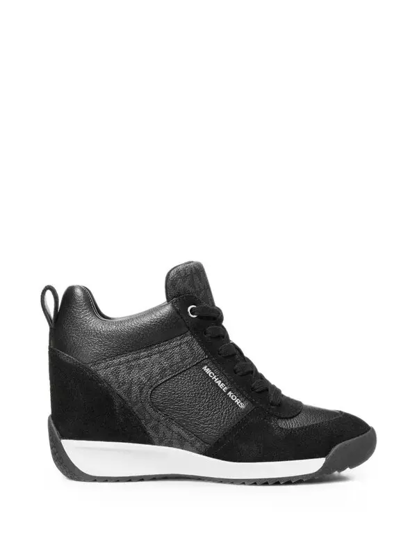 Michael Kors Nikko S2 Logo-print Wedge Sneakers