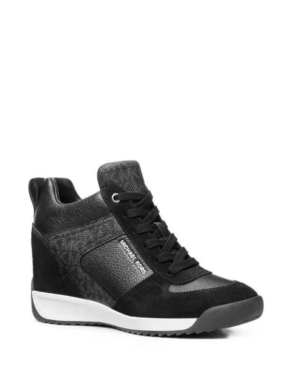 Michael Kors Nikko S2 Logo-print Wedge Sneakers
