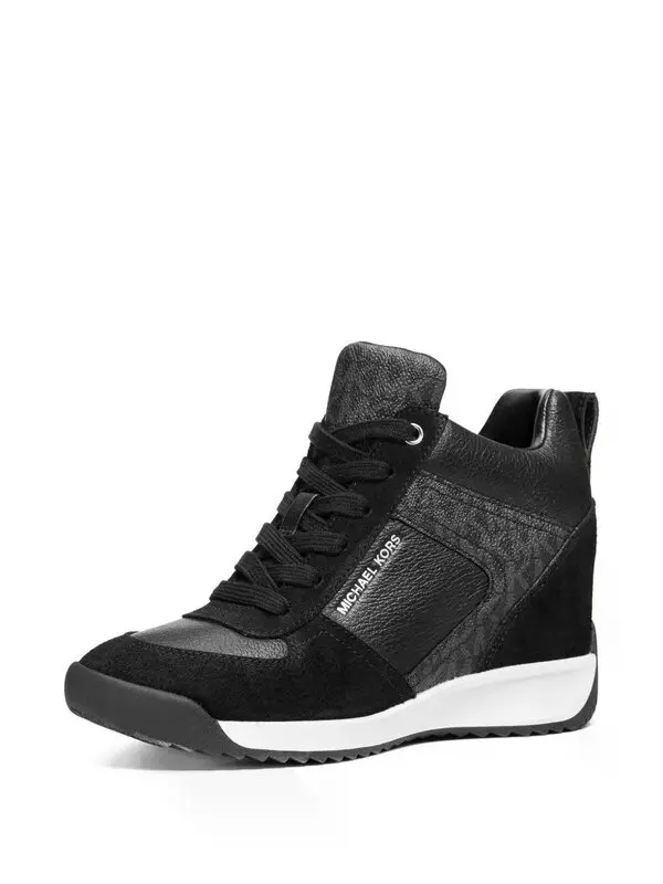 Michael Kors Nikko S2 Logo-print Wedge Sneakers