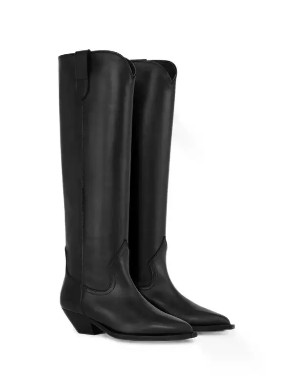 NOTABENE Antoinette Leather Knee-high Cowboy Boots