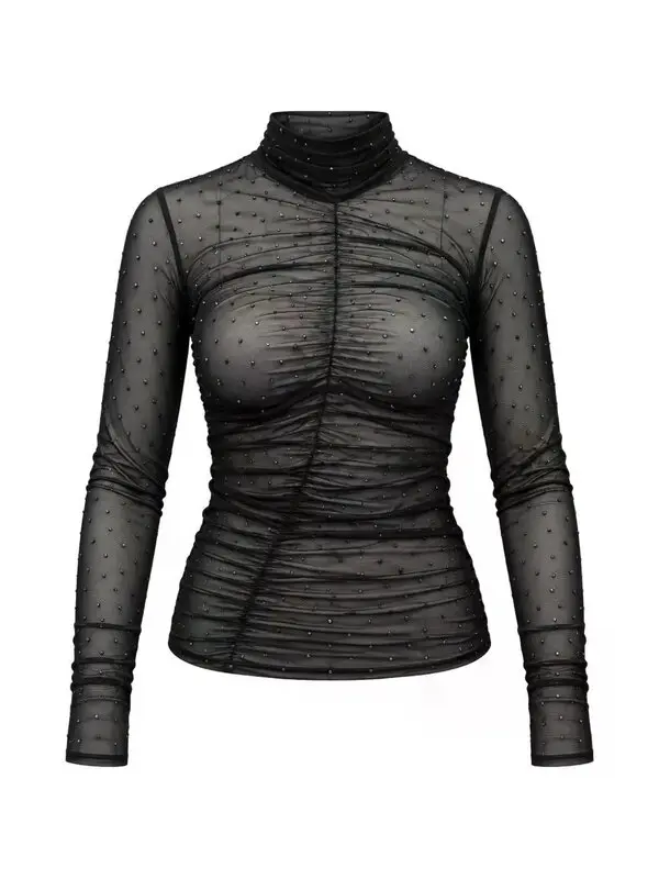 Liu Jo Stud-embellished Ruched T-shirt
