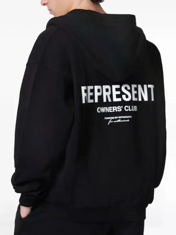 REPRESENT Owners Club Logo-print Hoodie