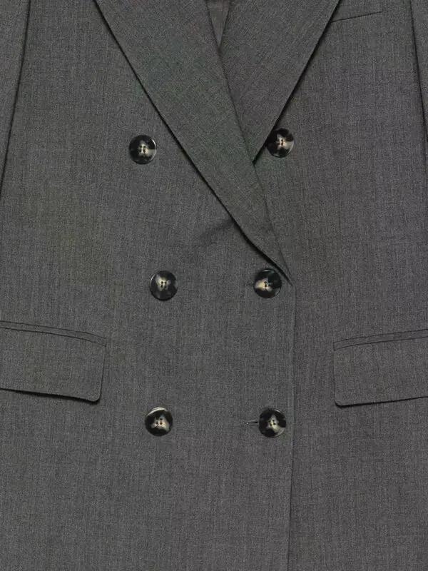 CENERE GB Double-breasted Peak-lapel Blazer