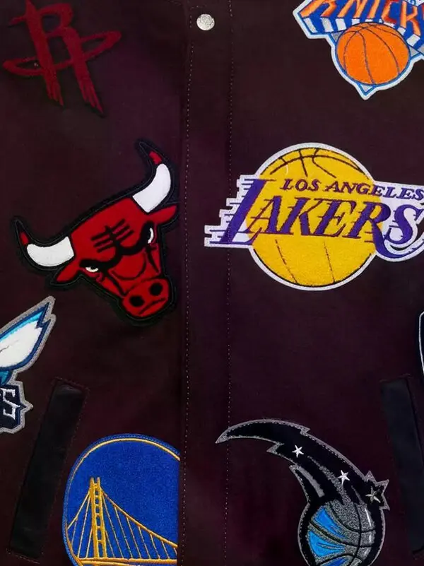 JEFF HAMILTON Nba Collage Patch Jacket