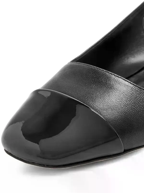 JIMMY CHOO Patent-toe Slingback Pumps