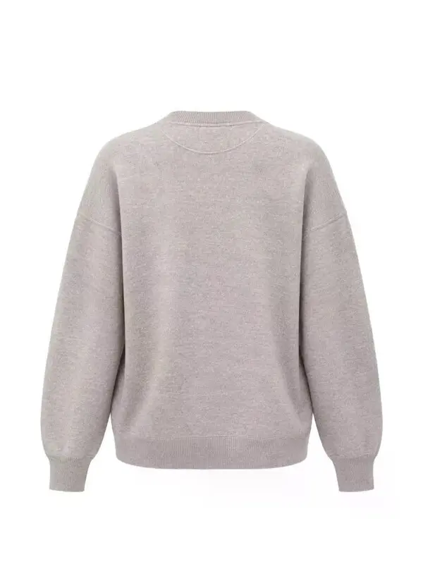 Max Mara Logo-intarsia Crew-neck Sweater