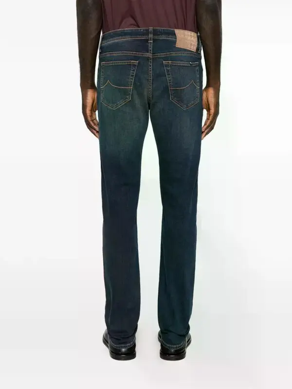JACOB COHЁN Faded-effect Straight-leg Jeans