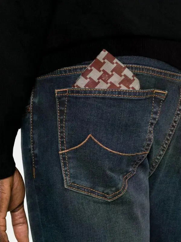 JACOB COHЁN Faded-effect Straight-leg Jeans