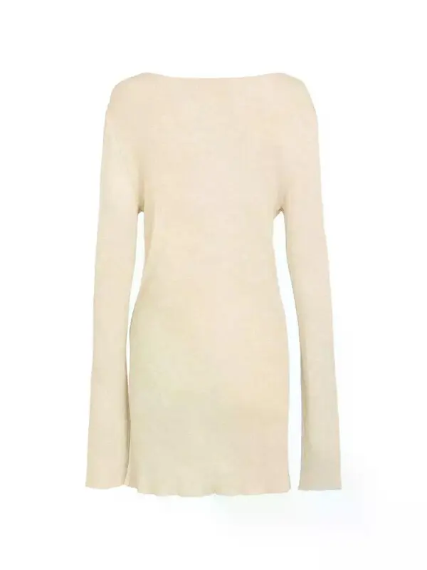 CORTANA Luma Jersey Side-slit Top