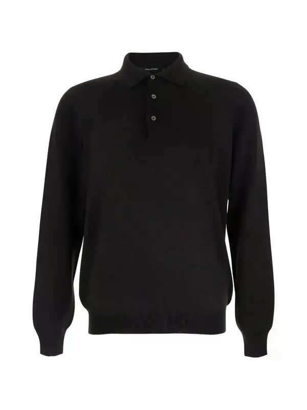 Tagliatore Polo-collar Long-sleeve Polo Shirt