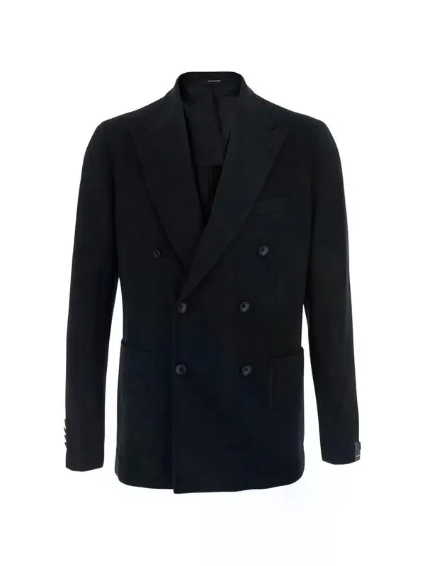 Tagliatore Double-breasted Knit Blazer