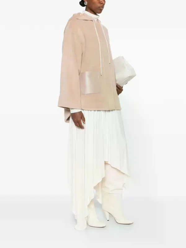 Fabiana Filippi Hooded Leather-patch Coat