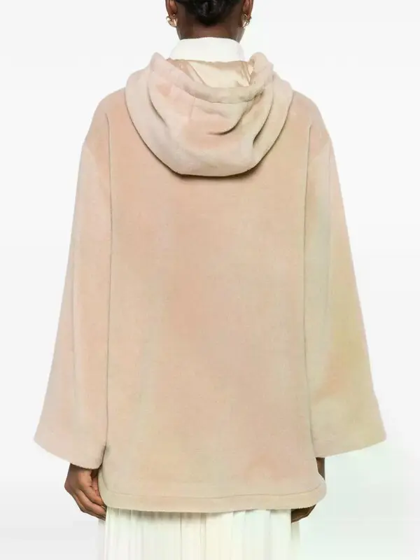Fabiana Filippi Hooded Leather-patch Coat