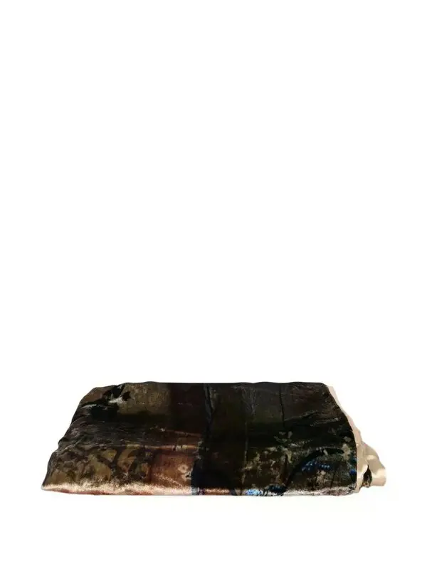 PIERRE-LOUIS MASCIA Printed Velvet Scarf - Brown