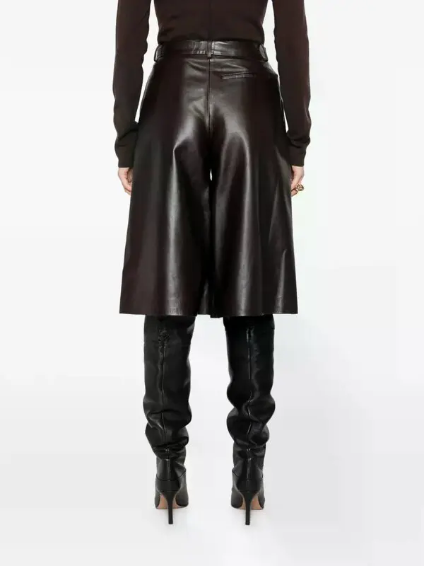 JOSEPH Asia Nappa-leather Cropped Trousers