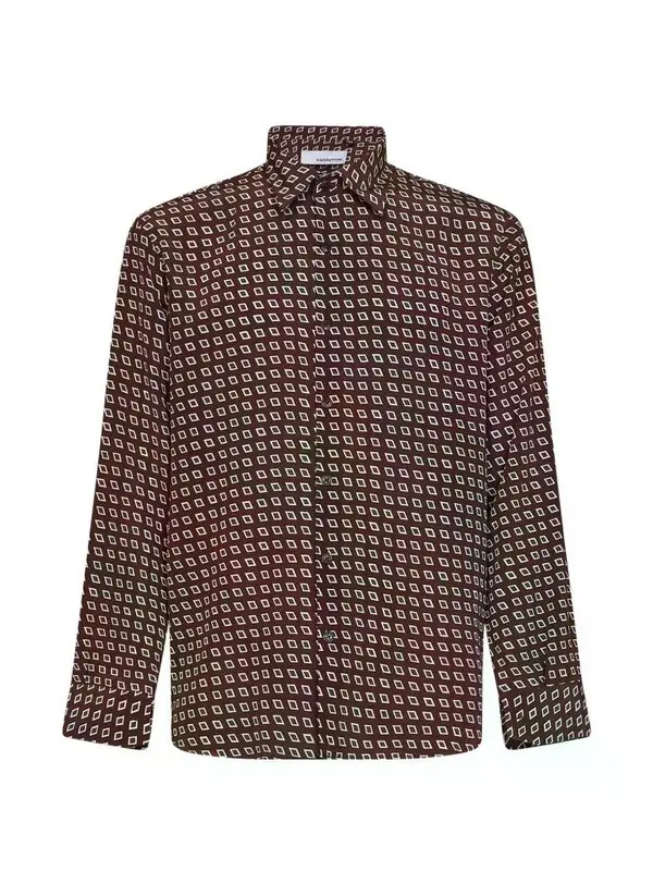 COSTUMEIN Jerome Geometric-print Long-sleeve Shirt