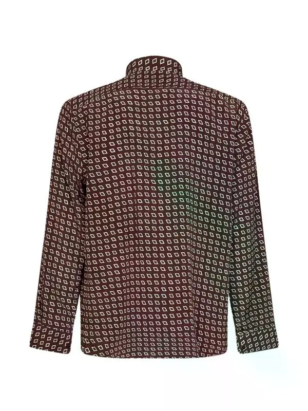 COSTUMEIN Jerome Geometric-print Long-sleeve Shirt