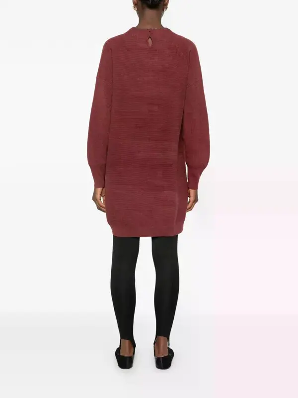 Brunello Cucinelli Ribbed-knit Keyhole-detail Dress